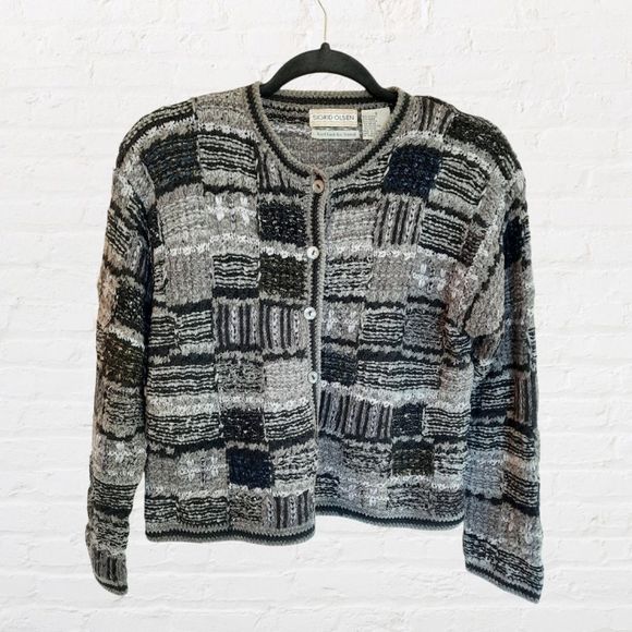 Vintage Sigrid Olsen | Sweaters | Vtg Late 9s Chunky Boxy Shorter ...